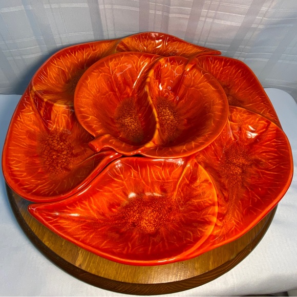 California Pottery | Dining | Vtg Art Pottery Cal Orig 725 With Wood ...